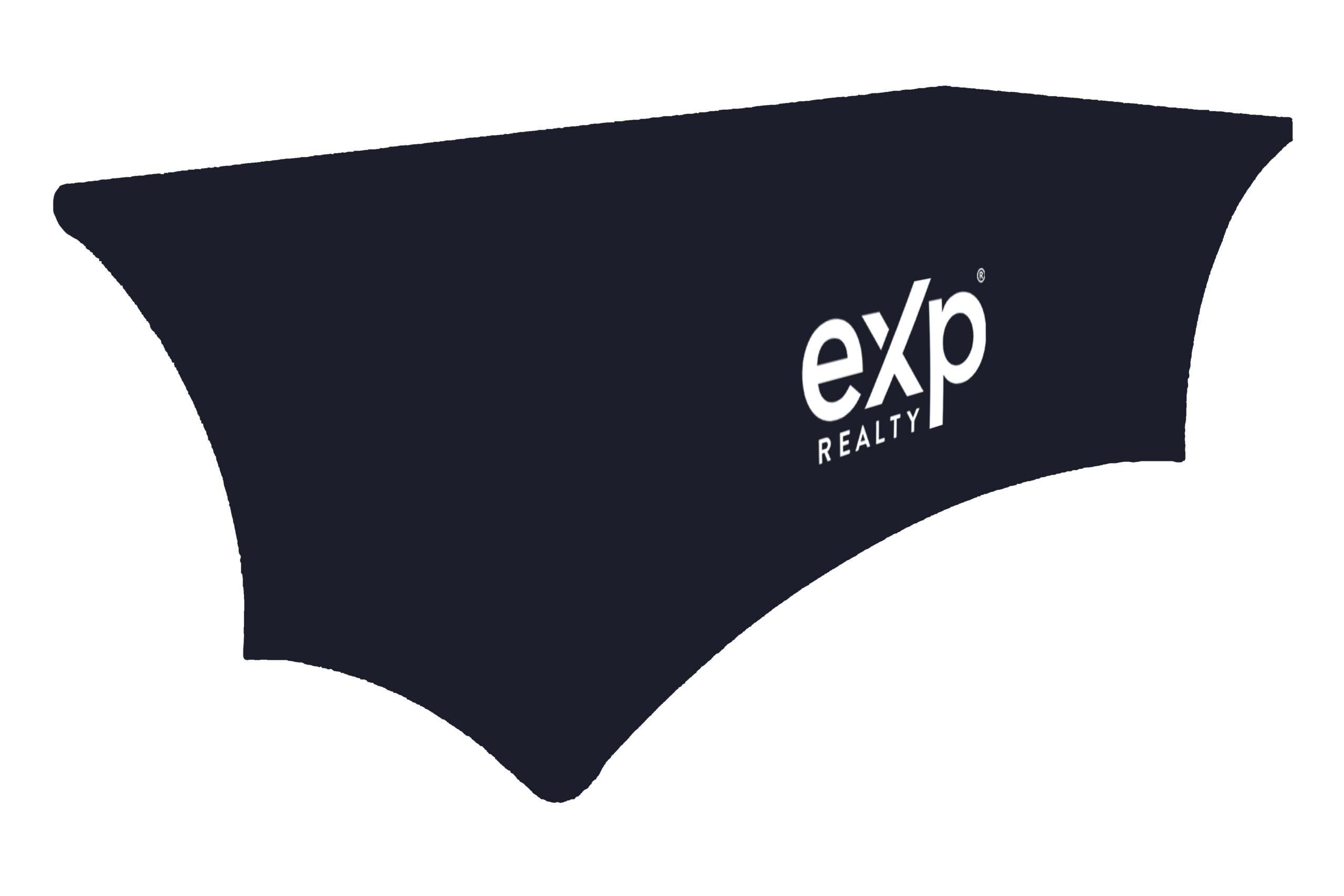 eXp Realty | Dark Blue 6 ft. Stretch Table Throw 3-sided with Custom ...